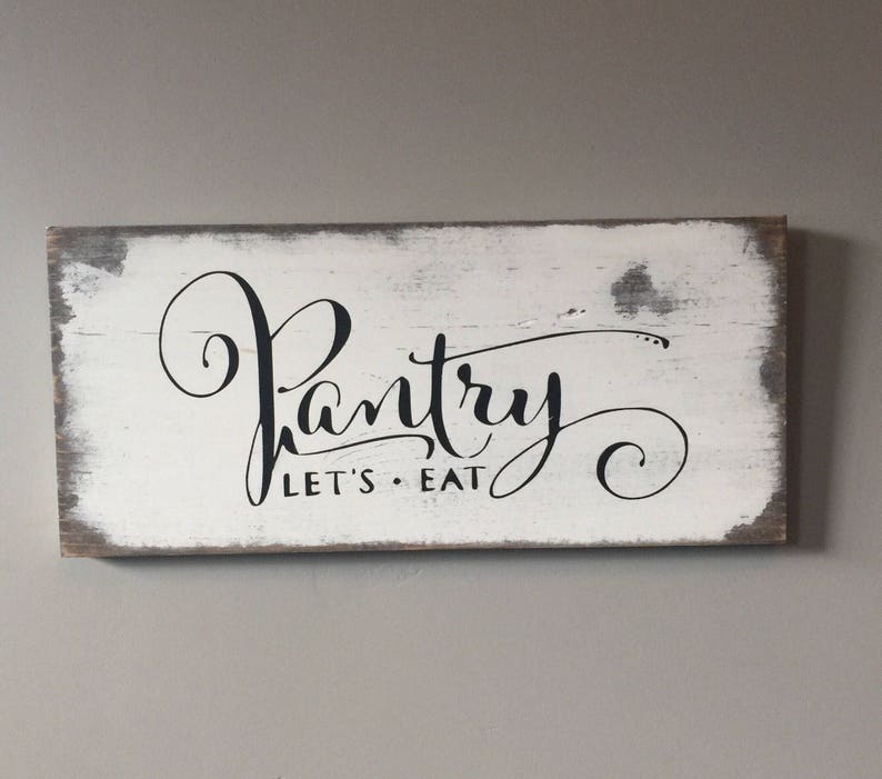 Pantry Sign Kitchen Decor Rustic Wood Sign Farmhouse Sign - Etsy