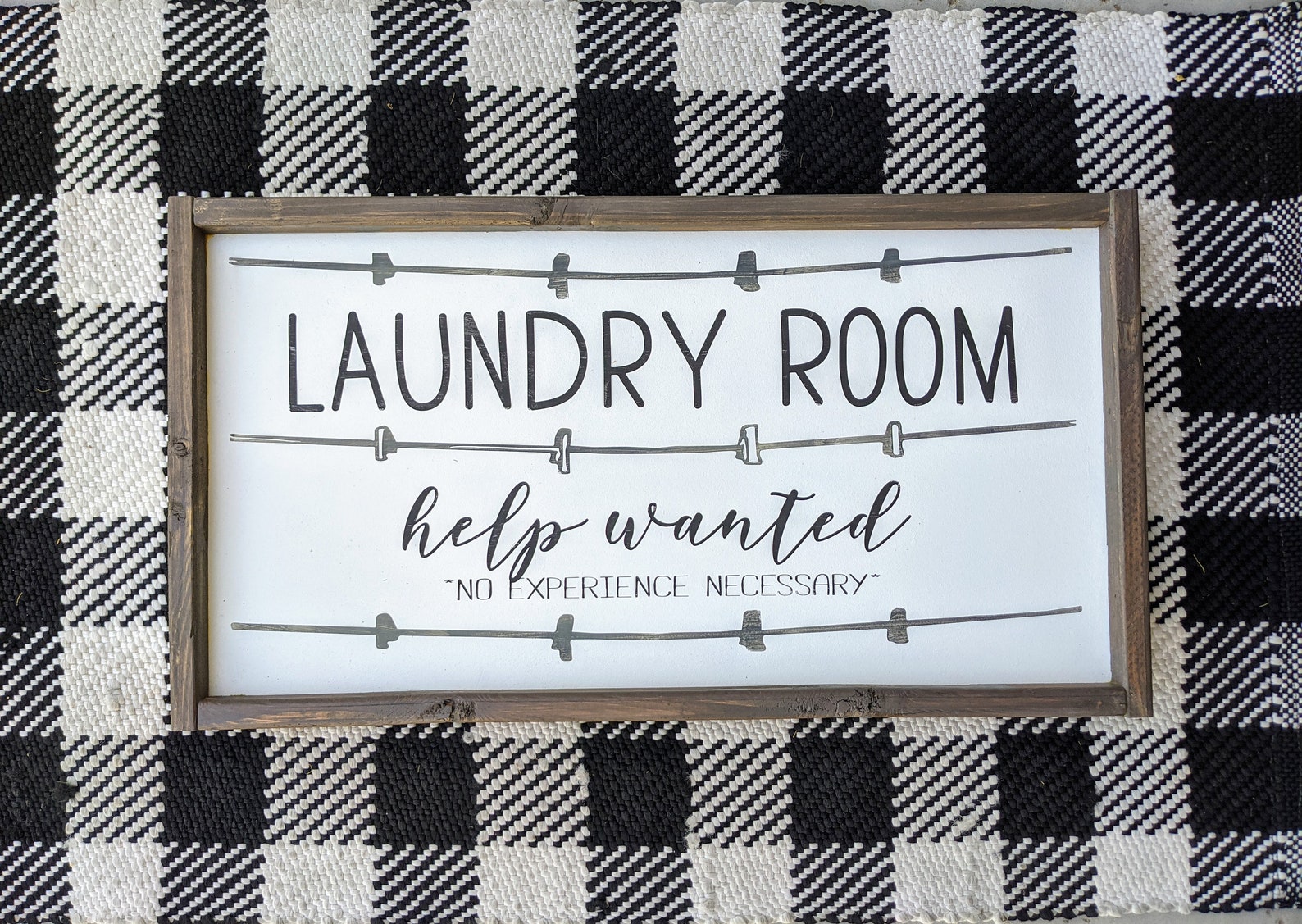 Laundry Room Help Wanted No Experience Necessary Wood Sign - Etsy