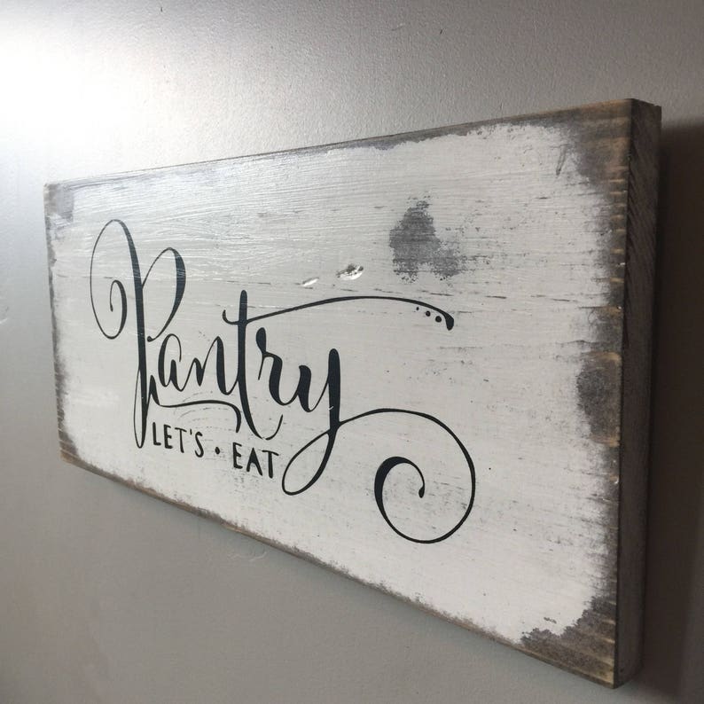 Pantry Sign Kitchen Decor Rustic Wood Sign Farmhouse Sign - Etsy