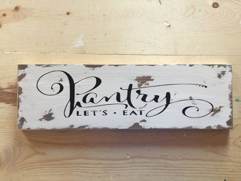 Pantry Sign Kitchen Decor Rustic Wood Sign Farmhouse Sign - Etsy