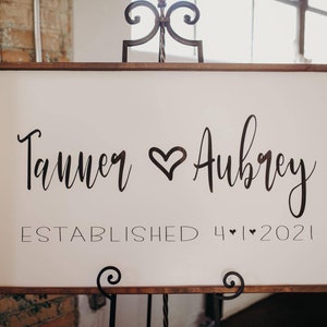 First Names, Personalized Family Sign, Est Sign, Last Name Sign ...