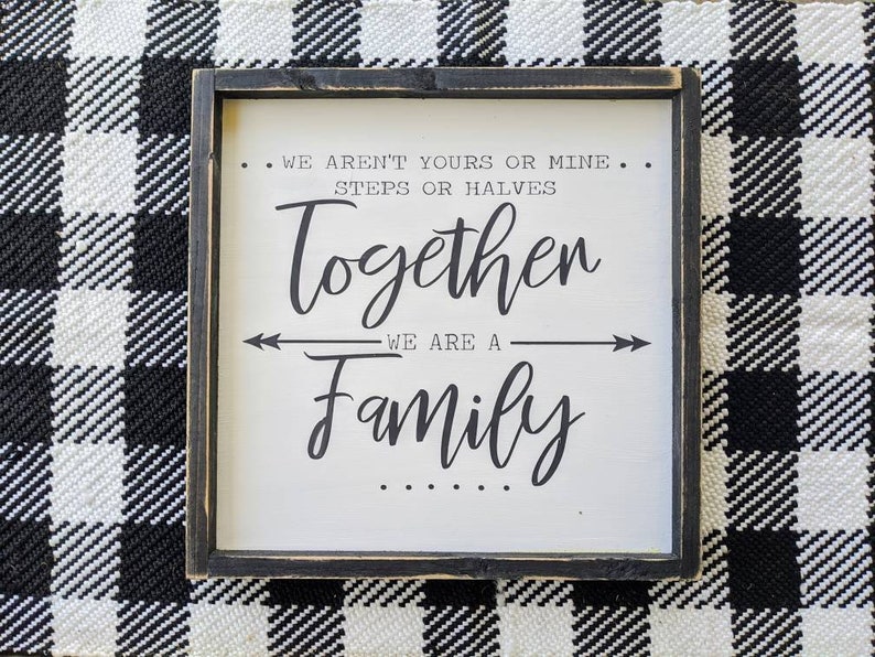 Together We Are Family Sign Wood Sign Home Decor Family - Etsy
