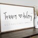 First Names Personalized Family Sign Est Sign Last Name - Etsy