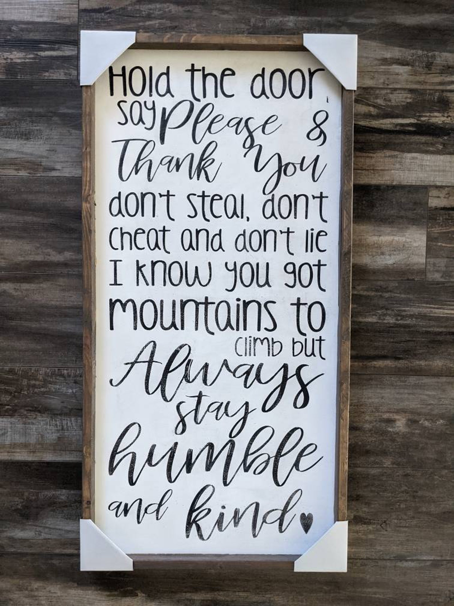 Always Stay Humble and Kind Tim Mcgraw Lyrics Mountains to - Etsy