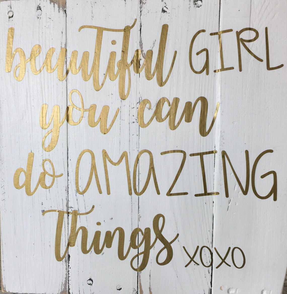 Nursery Sign Girls Room Sign Beautiful Girl Sign Rustic - Etsy