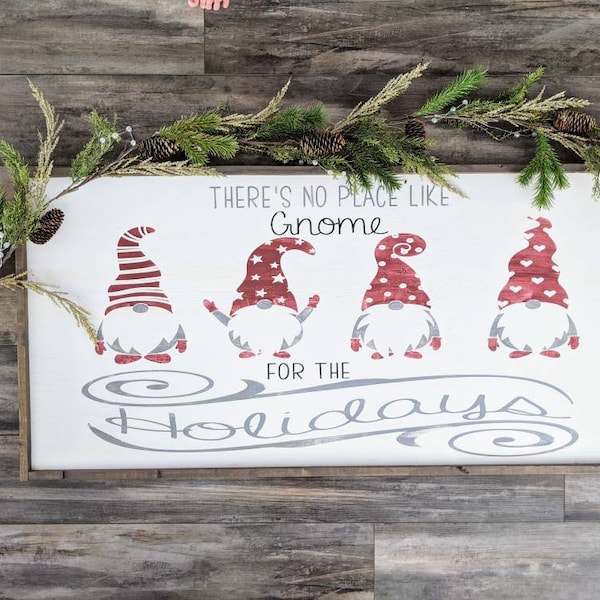 Gnome Place Like Home for the Holidays Svg - Etsy