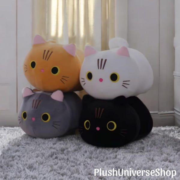 Cute Kawaii Cat Plush - Etsy