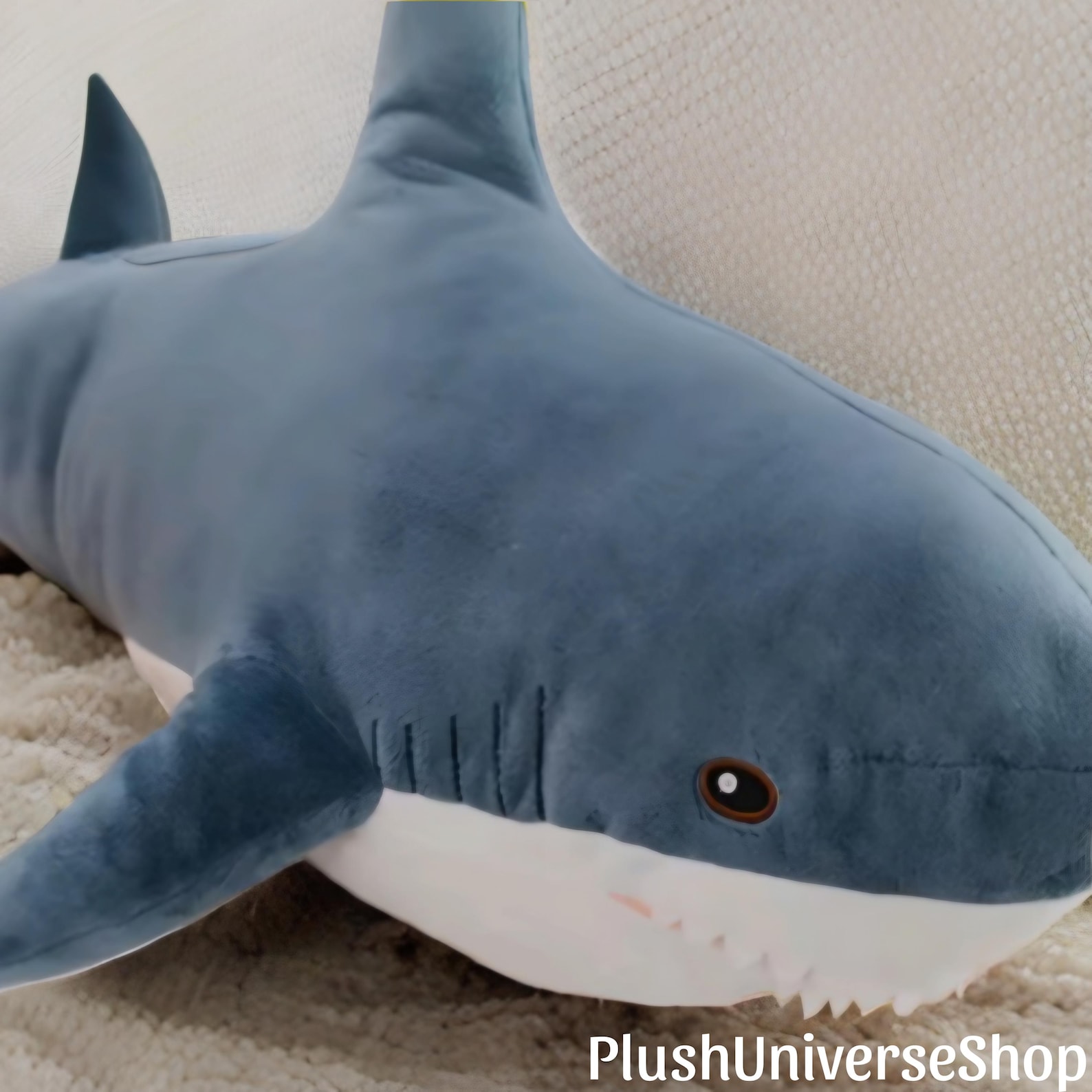 Giant Shark Plush Pillow – Soft Stuffed Animal Toy – Ocean Animal ...