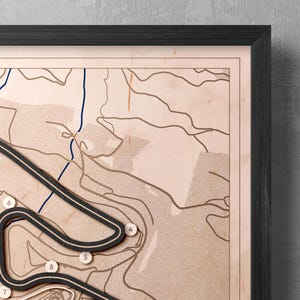 SPIELBERG Wooden Track Map – 3D Racing Wall Art – Austrian Grand Prix ...