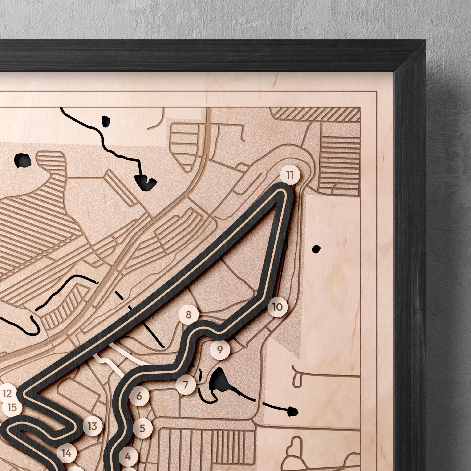 AUSTIN Race Track Wall Art – Personalized Circuit of the Americas Map ...