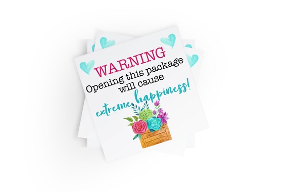 100 Warning Opening This Package Will Cause Extreme | Etsy