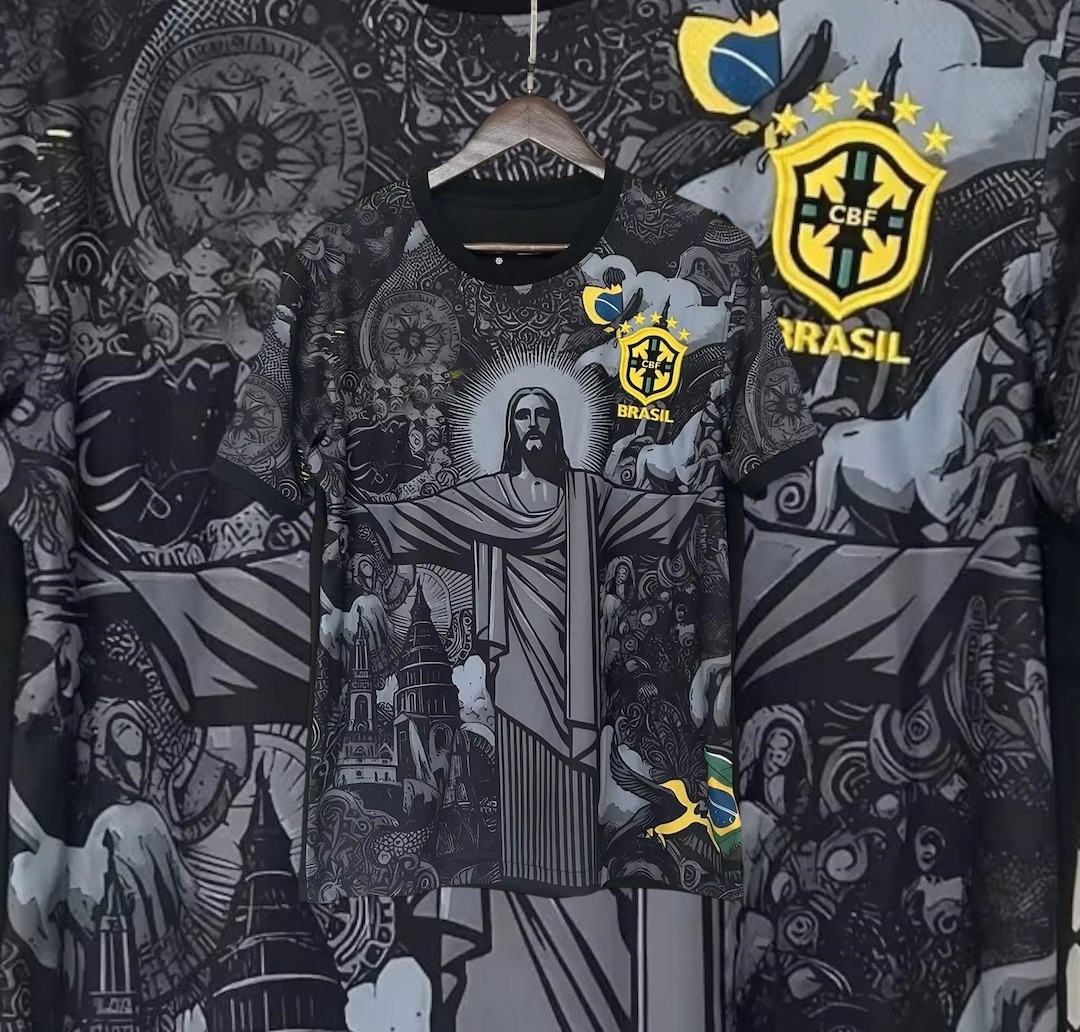 Brazil Rio Retro Jersey - Authentic South American Soccer Cup Pele or ...