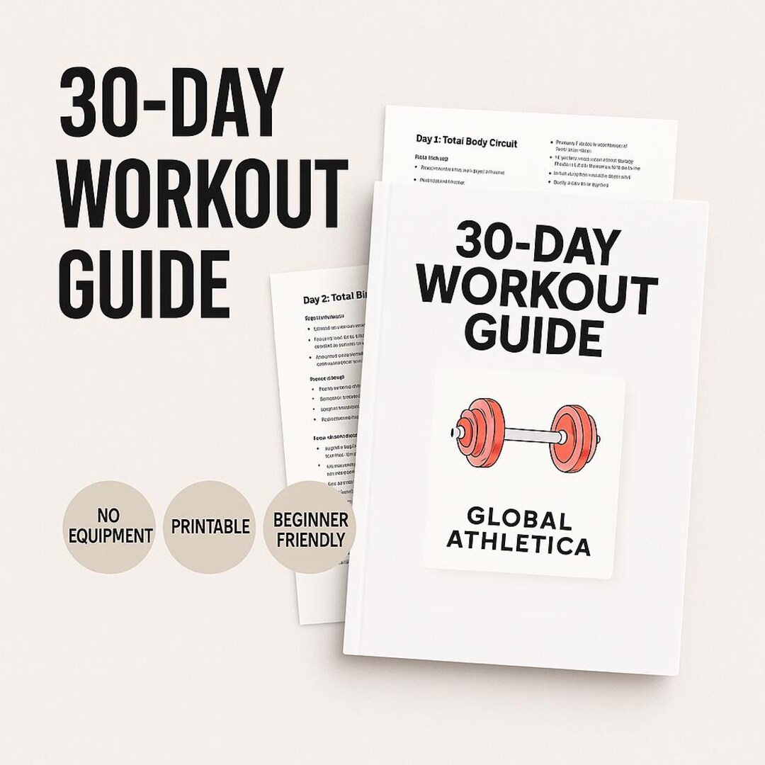 30-day Home Workout Guide PDF | Full Body Plan | No Equipment ...