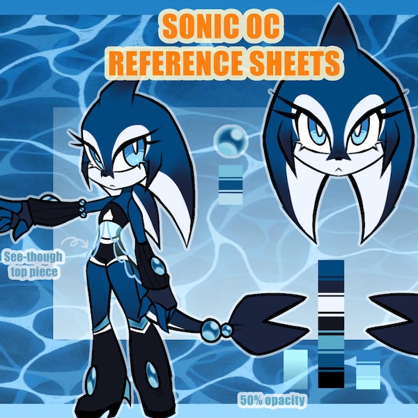 Sonic Reference Sheet - Etsy