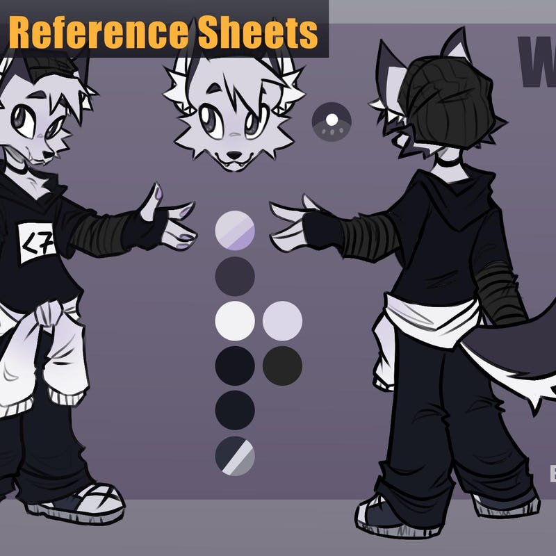 Furry Ref Sheet - Etsy