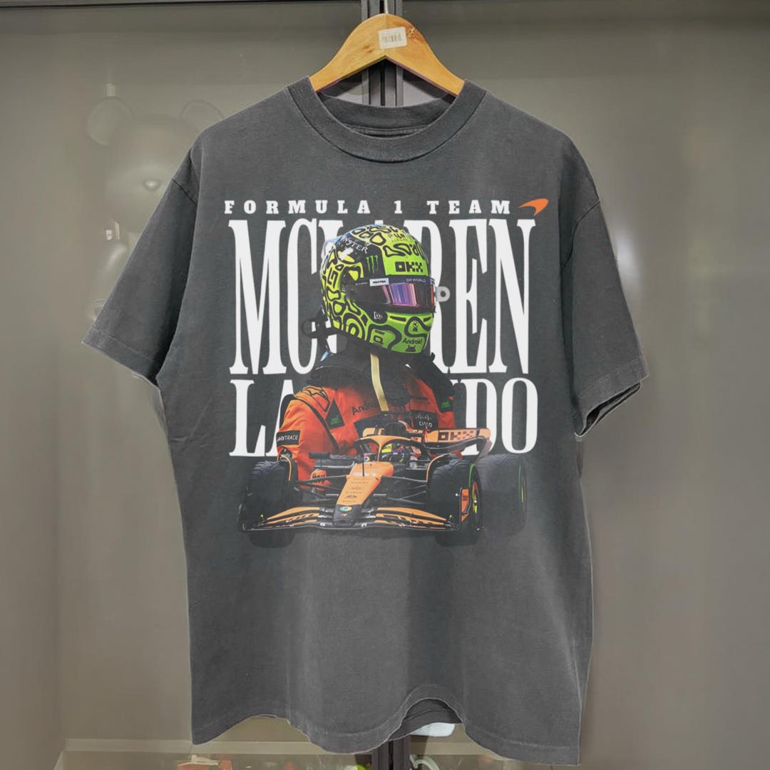 Limited Lando Norris Vintage T-shirt, Mclaren F1 Racing Shirt, NOR4 ...