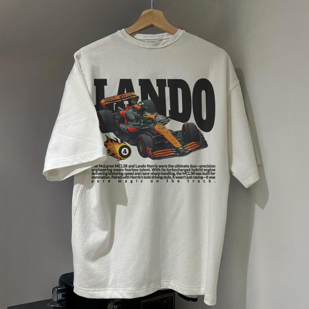 Lando Norris Mclaren F1 Shirt, Vintage Lando Formula One Tee, Norris 4 ...