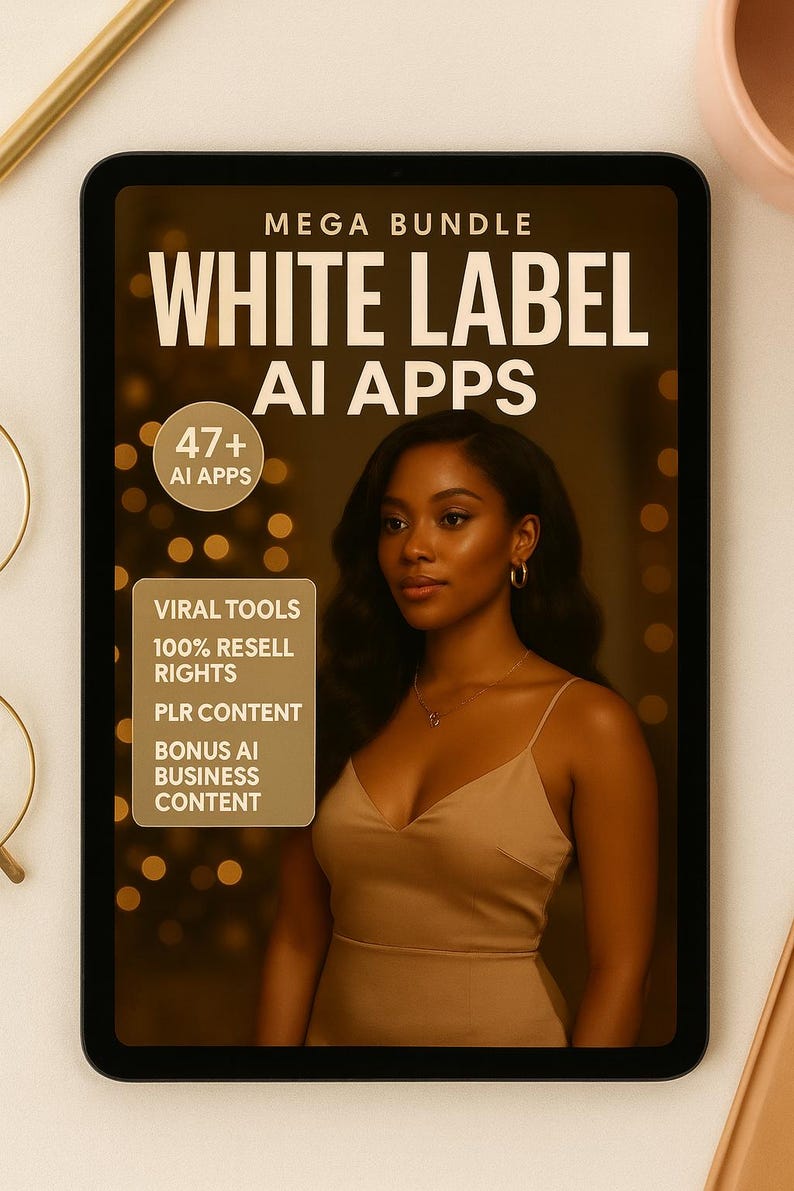 White Label AI Apps Bundle | 100% Resell Rights - Etsy