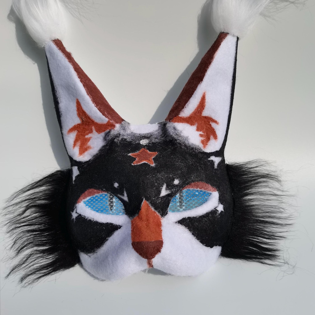 Therian Mask — “ecliptica”, the Starborne Watcher | Handmade Therian ...