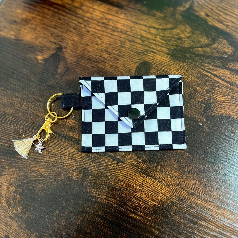 Checkered Wallet - Etsy
