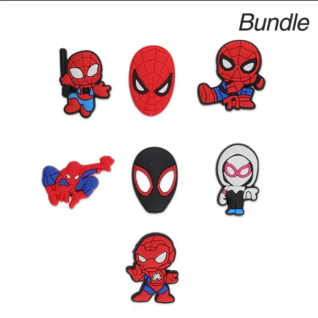 Spider Superhero Web Slingers Shoe Charms – Multiverse Style for Heroic ...