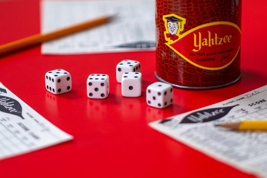 Yahtzee Digital Print – Classic Dice Game Wall Art – Game Room Decor ...