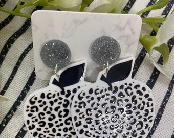 Leopard Apple Svg - Etsy