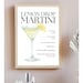 Cocktail Recipe Wall Art Poster (lemon Drop) - Etsy