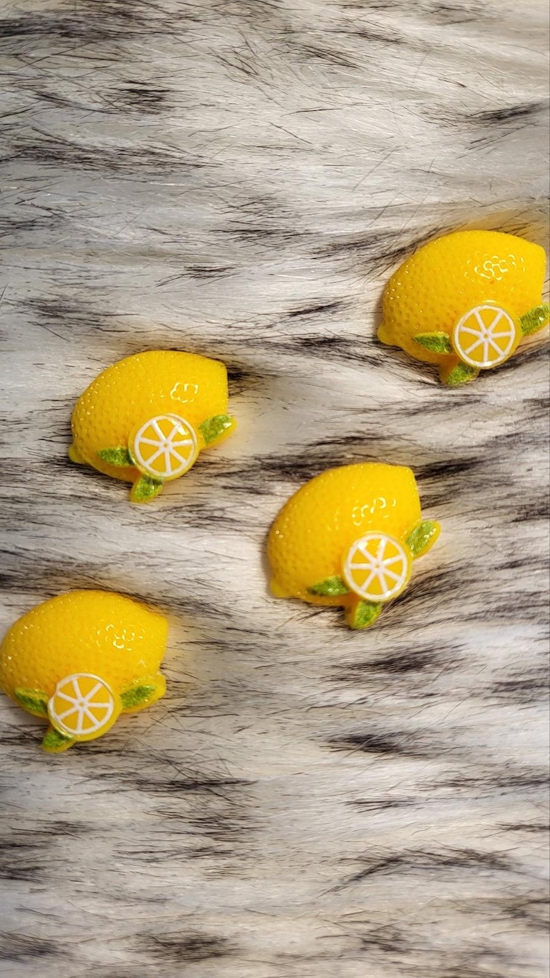 Lemon Refrigerator Magnets: Office & Stationery Decor, Set of 6 - Etsy