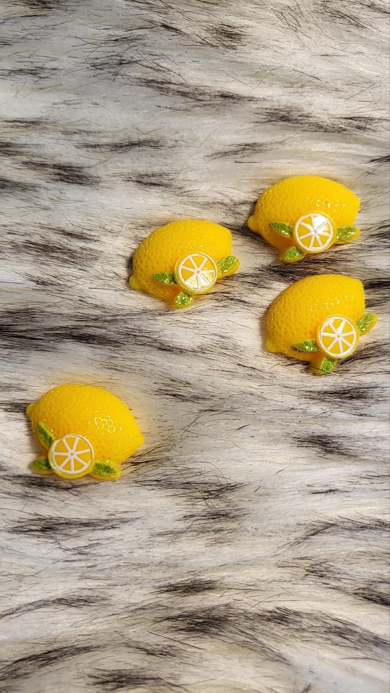 Lemon Refrigerator Magnets: Office & Stationery Decor, Set of 6 - Etsy