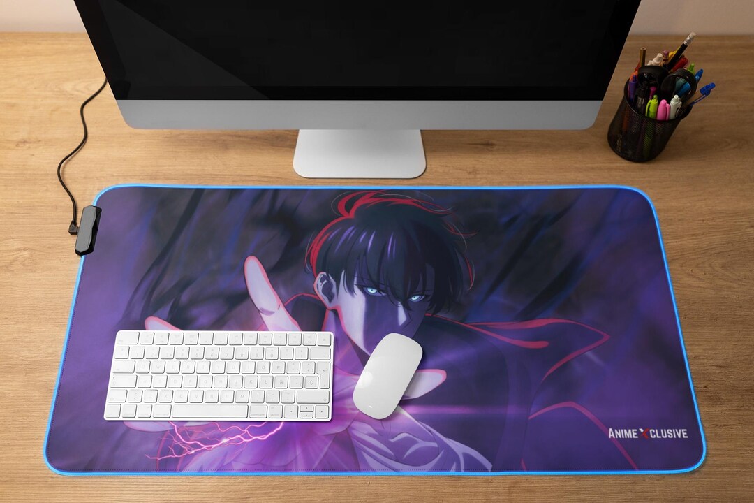 Solo Leveling Gaming Mat, Hunter Guild Mouse Pad, Sung Jinwoo Arise ...
