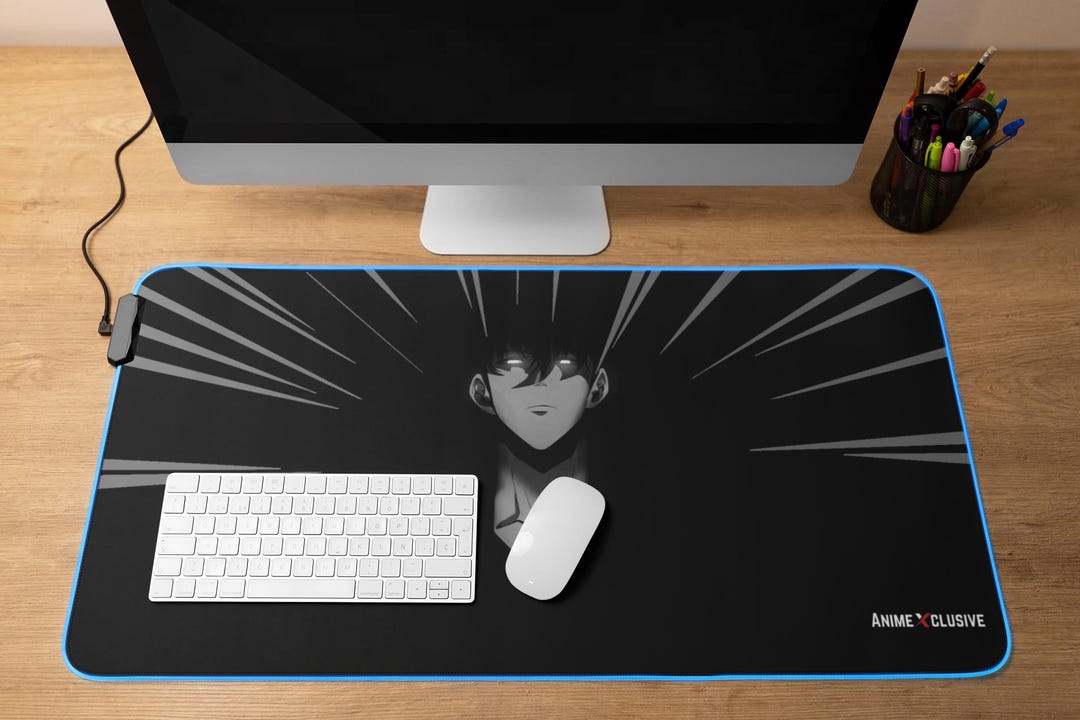 Solo Leveling Mouse Pad, Jinwoo Arise Playmat, Shadow Monarch Desk Mat ...