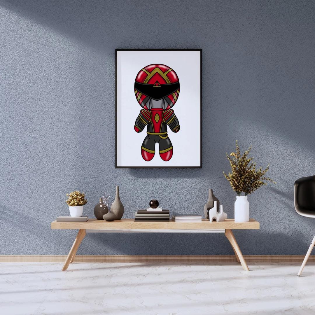 Power Rangers Clipart, Fanart, Chibi Character, Digital Download, Png ...