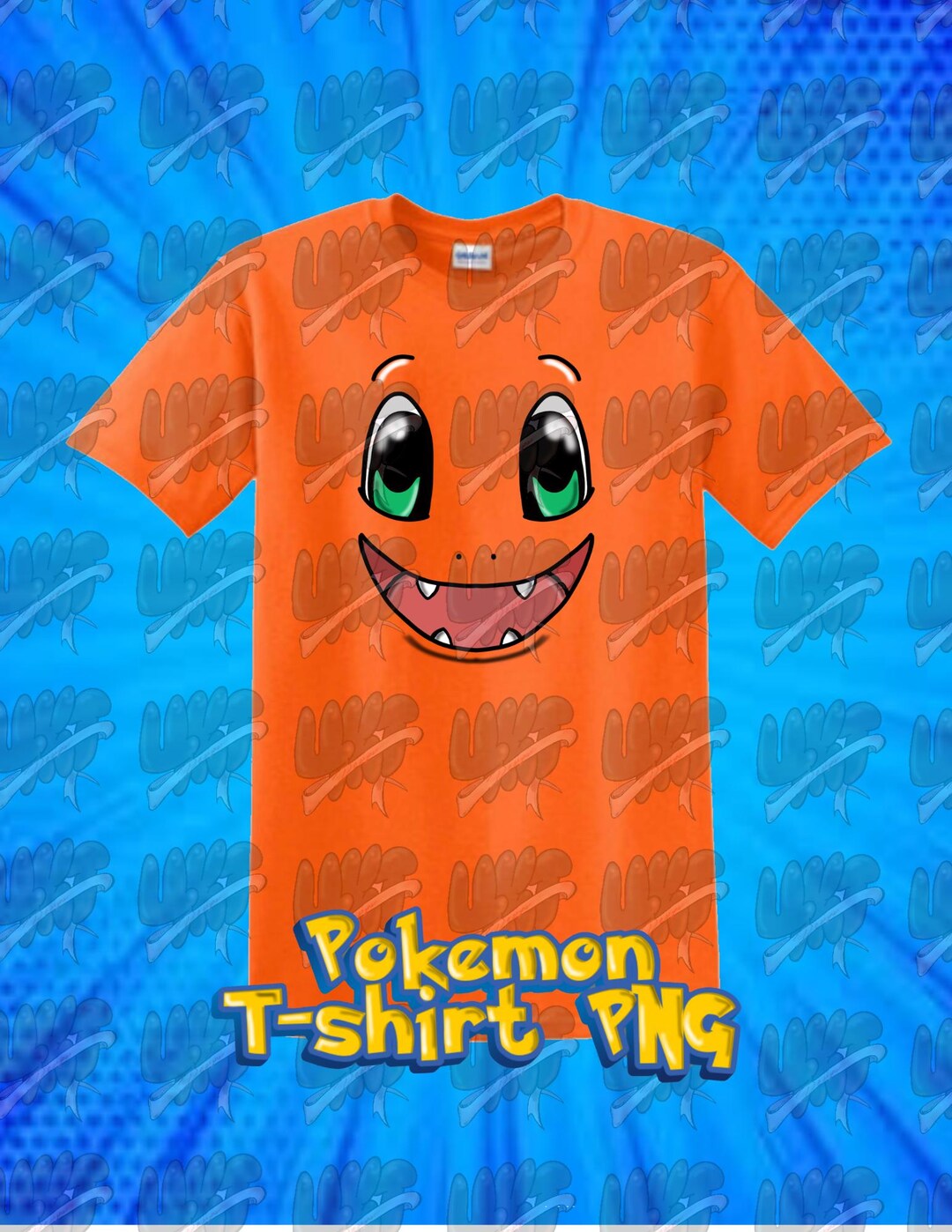 Pokemon Character Sublimation Design PNG – Custom Charmander T-shirt ...