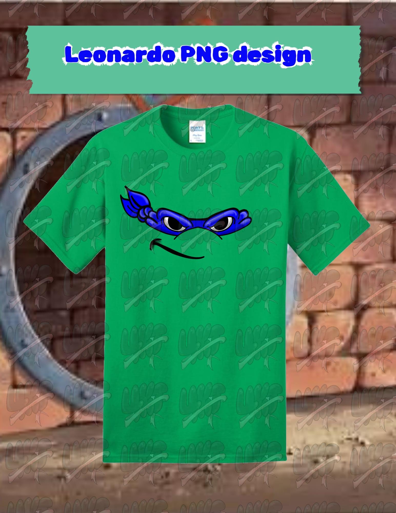 Ninja Turtles Big Face PNG | Sublimation Design File | TMNT Digital ...