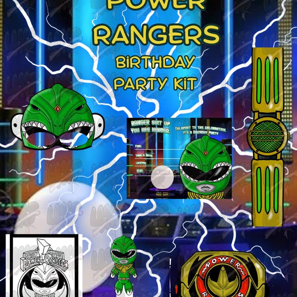 Power Rangers Banner - Etsy
