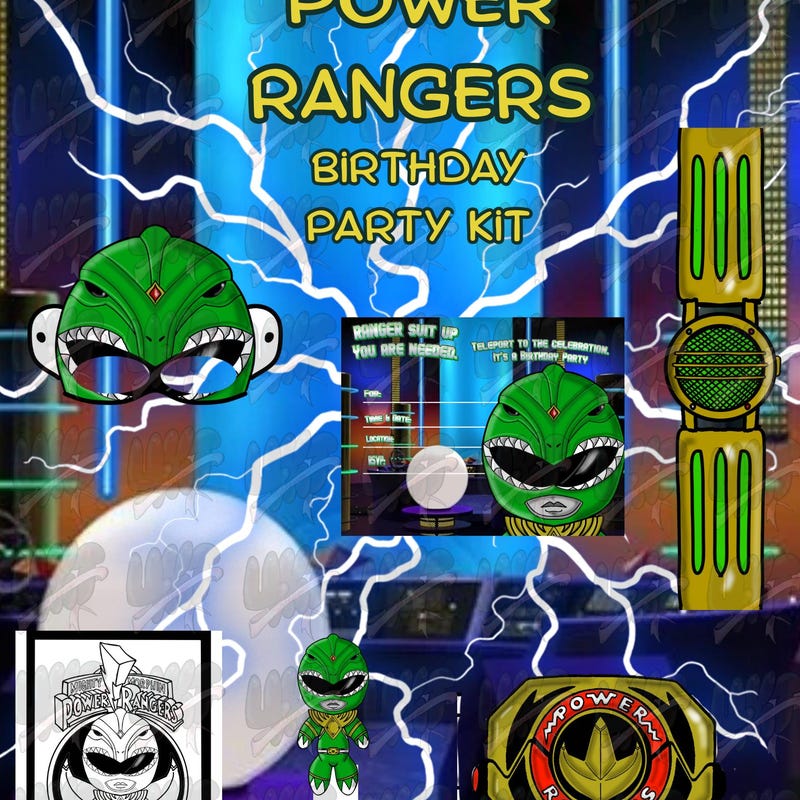 Power Rangers Banner - Etsy