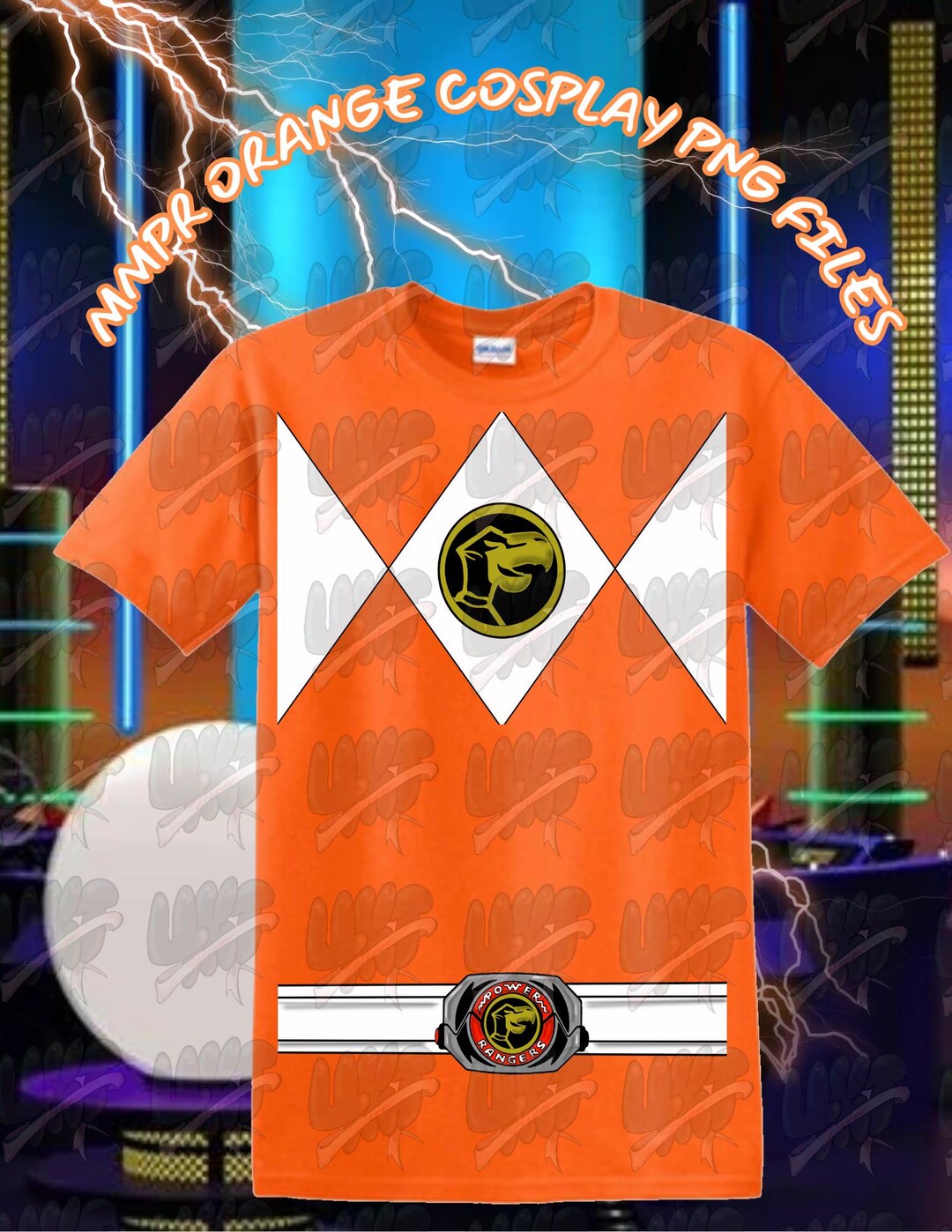 Power Rangers Uniform Style T-shirt | Mighty Morphin Cosplay Outfit ...