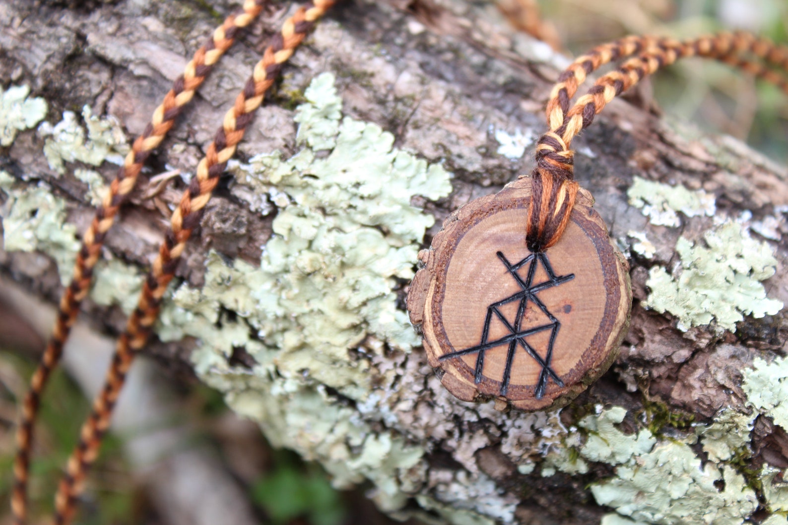 HEALTH VITALITY Bind Rune Talisman Wood Burned Branch - Etsy