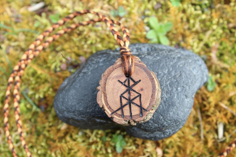 HEALTH VITALITY Bind Rune Talisman Wood Burned Branch - Etsy