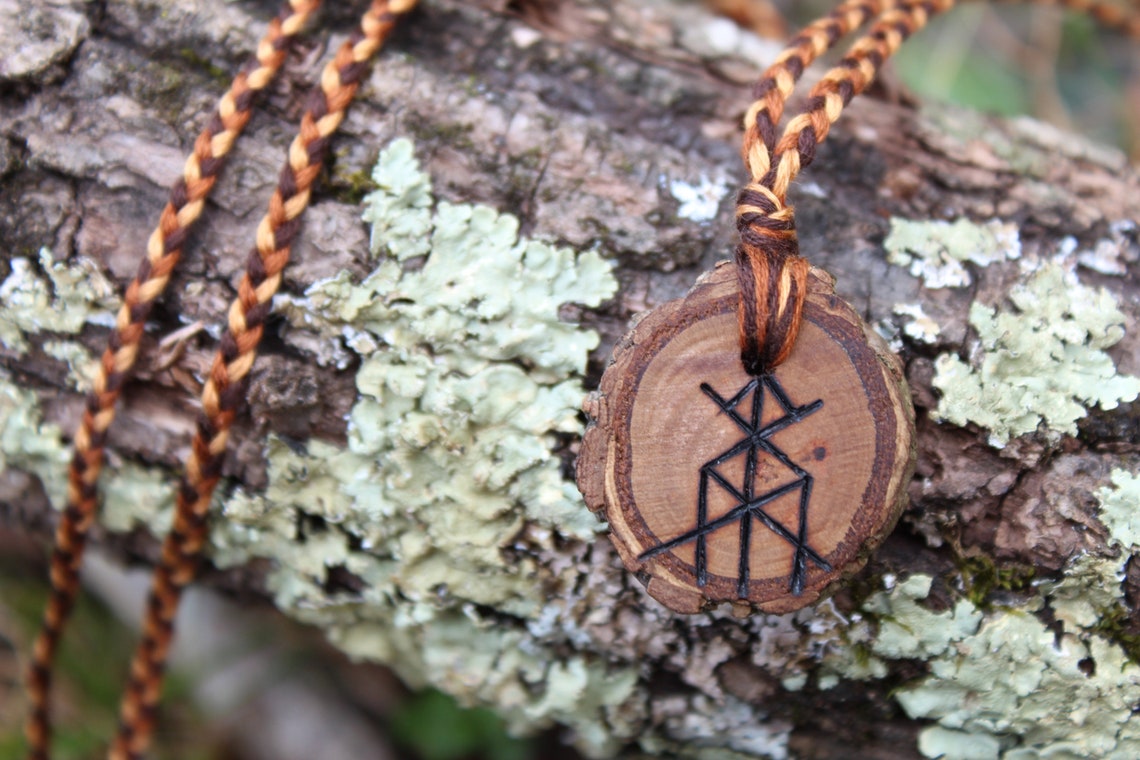 HEALTH VITALITY Bind Rune Talisman Wood Burned Branch - Etsy
