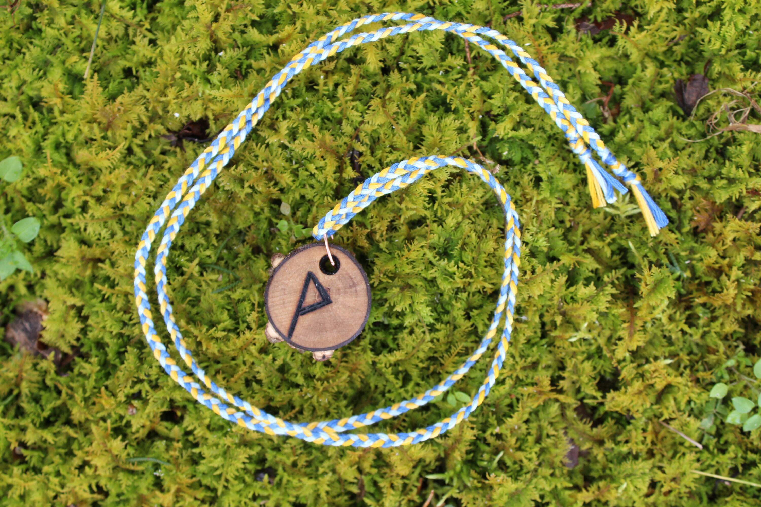 Rune JOY Talisman WUNJO Wood Burned Branch Necklace - Etsy UK