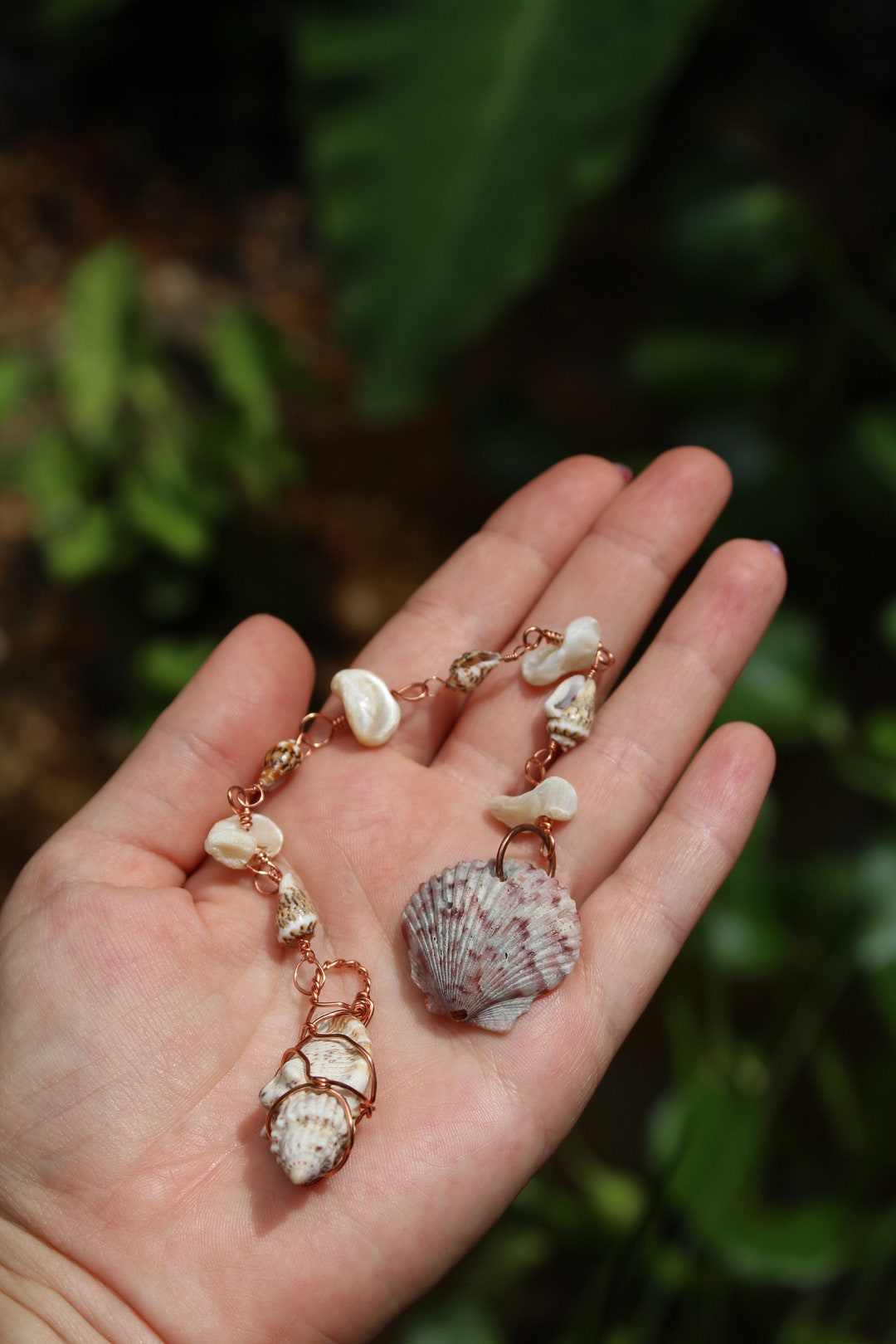 Sea Shell and Copper Pendulum Handmade Wire Wrapped Dowsing Tool for ...