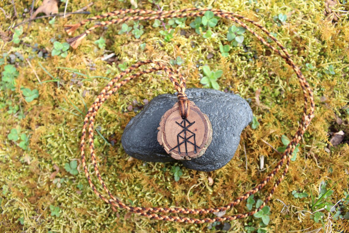 HEALTH VITALITY Bind Rune Talisman Wood Burned Branch - Etsy