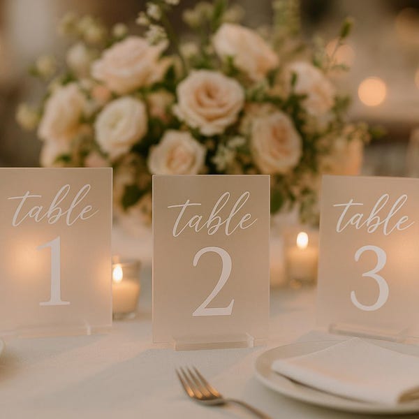 Stone Table Numbers - Etsy