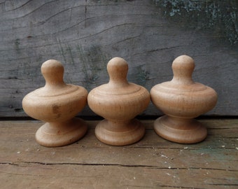 Wood finials | Etsy