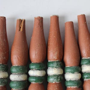 Nine Vintage Wood Spindles Balusters Short Architectural Salvage ...