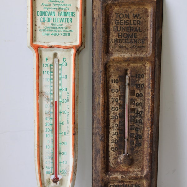 Vintage Thermometer - Etsy