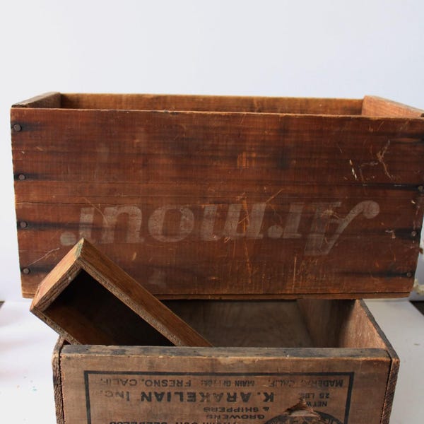 Rustic Wood Box - Etsy