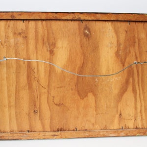 Vintage Framed Mixed Media Art Painting Barber Shop Quartet on Wood ...